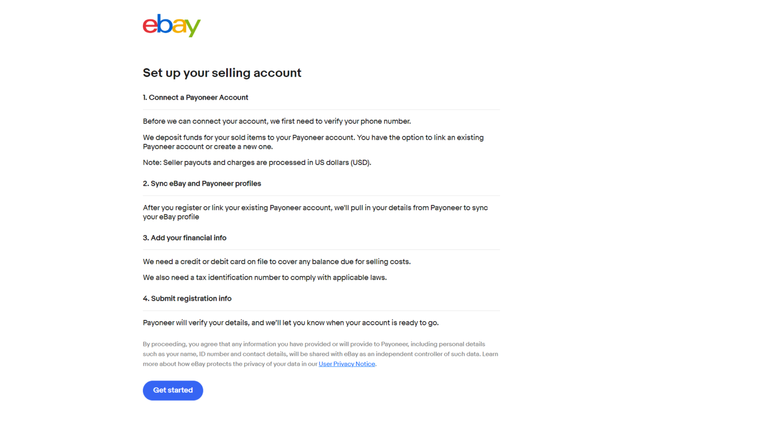 Easy steps to add Payment Methods to your eBay seller account!