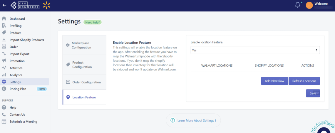 Walmart Integration-Setup by match, Inventory mapping & Bulk editor